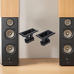 Estink 3-20KHz Wide Dispersion Horn Tweeter, Dual Drive Ceramic High Sensitivity Piezoelectric Speaker, Piezoelectric Speaker Buzzer Treble for Home Subwoofer Stage Loudspeaker DJ Speaker