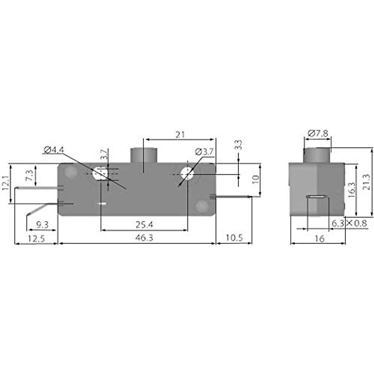 HQRP Push Button Switch Compatible with Cherry E13-00E, Sears, Craftsman, MTD Snow King Snow Blower Snowblower Snowthrower