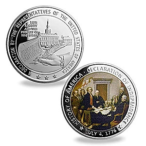 US Military Challenge Coin Presidential 1776 Declaration of Independence Commemorative Coin