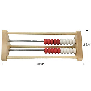 hand2mind 20 Bead Wooden Rekenrek Activity Set, Abacus for Kids Math, Math Manipulatives Kindergarten, Counting Rack for Kids, Counters for Kids Math, Educational Toys for Elementary Kids (Set of 1)