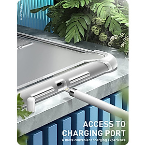 i-Blason Case for iPad 9th/8th/7th Gen 10.2 Inch (2021/2020/2019) [Halo Series] Clear Proteciton with Built in Kickstand, TPU Inner Bumper (Transparent)