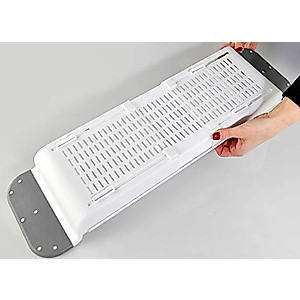 Home-X Expandable Bath Shelf, Adjustable Plastic Bathtub Caddy, Luxury Bathroom Tray 21 – 30”