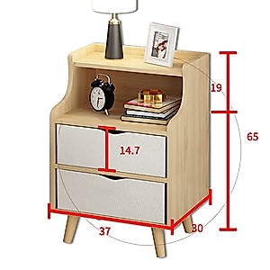 HIGOH Bedside Table Bedside Table Sofa Side Table Container Cabinet end Bedside Table Storage Organizer