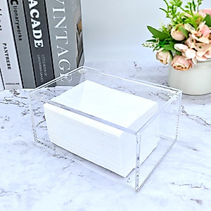 GVPIPYS Acrylic Dryer Sheet Holder,Clear Dryer Sheets Dispenser Container Box with Lid,Dryer Sheet container for Laundry Room,Laundry Sheet Holder for Organizing Fabric Dry Sheet and Laundry Pods