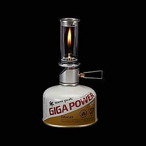 Snow Peak Mini Flame - Portable Gas Camping Lantern with Mini Flame - Durable Camping Equipment for Outdoor Lighting - Included Storage Case for Travel