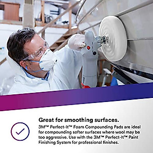 3M 05706 Perfect-It Foam Compounding Pad, 8 in