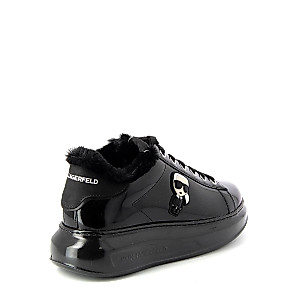 KARL LAGERFELD Kapri Ikon Shine Lo Lace Trainers Women's Black - 37 - Trainers Low Shoes, black, 7 US