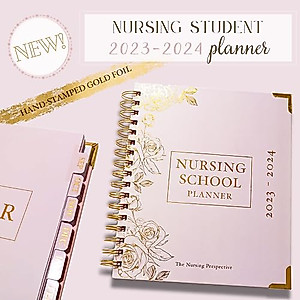 The Nursing School Planner, The Essential Nursing Student Planner, Student Nurse, Nursing Student Essential Student Gifts August 2023 - Nursing Academic Planner - Nursing School Essentials, Weekly