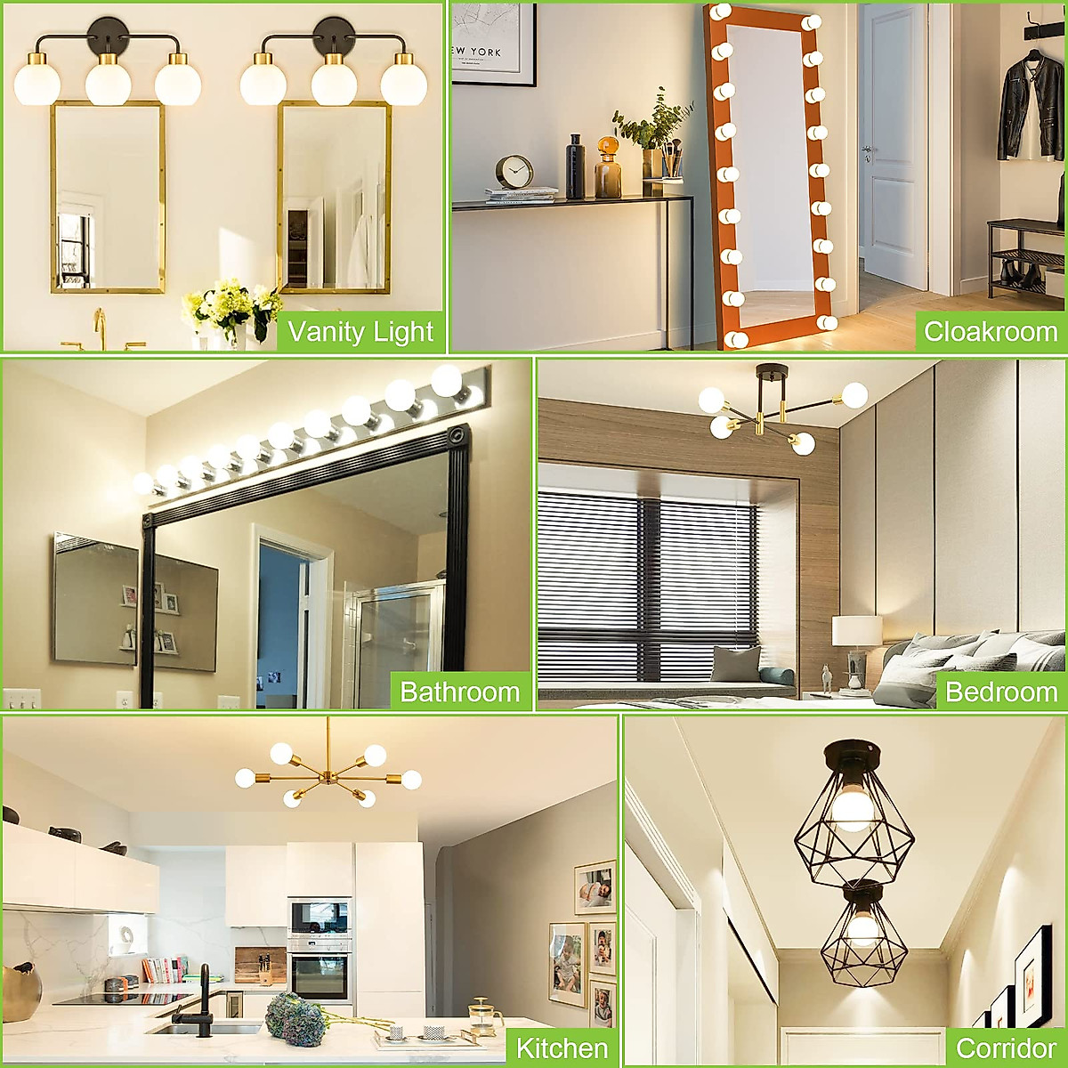 winshine 8 Pack Globe Bathroom Light Bulbs 4000K Natural Daylight, 5W G25 LED Vanity Light Bulb 60W Equivalent, Makeup Mirror, Standard E26 Medium Base, 550LM, Non-dimmable,8 Count (Pack of 1)