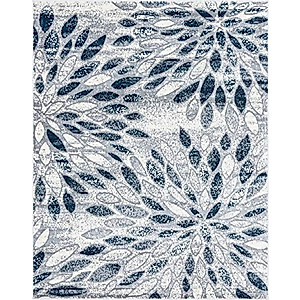 Rugs.com Charleston Collection Rug – 8' x 10' Gray Low-Pile Rug Perfect for Living Rooms, Large Dining Rooms, Open Floorplans
