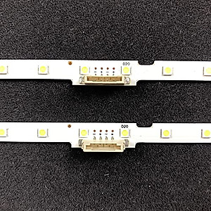 MYOBU 2 PCS/Set 38 LED Backlight Strip 49" TV AOT_49_NU7300_NU7100_2X38_3030C_d6t-2d1_19S2P Rev. V4 UE49NU7140 UE49NU7100 Fit for Samsung lightbar