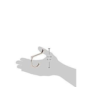 National Hardware N331-009 V166 Heavy Duty Coat and Hat Hook in Satin Nickel