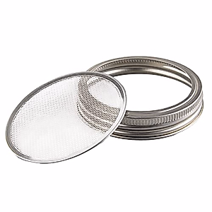 C CRYSTAL LEMON Sprouting Jar Kit – Sprouts Growing Kit with 32oz Glass Sprouting Jars with Screen Lids, Jar Stands, Drip Tray – Indoor Grow Kit for Alfalfa, Beans, Broccoli, Microgreens