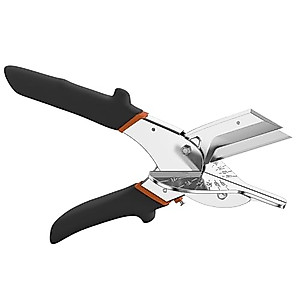 GARTOL Multi Angle Miter Shear Cutter - Multifunctional Trunking Shears for Angular Cutting of Moulding and Trim Multipurpose Quarter Round Cutter Adjustable at 45 To 135 Degree With Spare 10 Blades