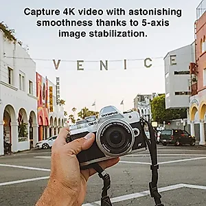 OLYMPUS E-M10 Mark IV Silver Micro Four Thirds System Camera M.Zuiko Digital ED 14-42mm F3.5-5.6 EZ kit 20MP Sensor 5-Axis Image Stabilization 4K Video Wi-Fi