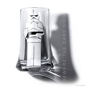 JoyJolt Star Wars Merchandise Beware The Darkside, Darth Vader™ Crystal Highball Glasses Set of 2 (18.5oz) Star Wars Glass Tumbler. Juice, Water Glasses, Mixed Drink Glasses, High Baller Glasses