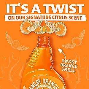 ANGRY ORANGE Pet Stain and Odor Remover - 2 Spray Pack - 32 oz Dog, Ferret, Rabbit & Cat Urine Enzyme Cleaner - 8 oz Strong Pet Odor Eliminator Concentrate - for Pee on Carpet, Furniture, Tile, Wood
