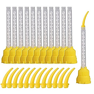 Dental Mixing Tips and Dental Intra Oral Tips for Dental Impression Mixing- 100Pcs, Yellow