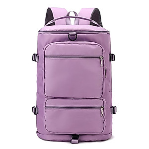 LIERWOI Travel Backpack For Women Men, Waterproof Gym Backpack With shoe compartment and wet and dry separation bag
