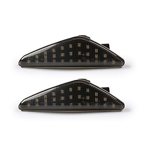 Gempro 2Pcs Dynamic Amber LED Side Marker Turn Signal Light For BMW E70 X5 E71 X6 F25 X3, Replace OEM Side Marker Light