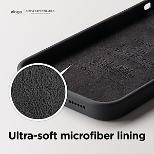 elago Compatible with iPhone 14 Pro Max Case, Liquid Silicone Case, Full Body Protective Cover, Shockproof, Slim Phone Case, Anti-Scratch Soft Microfiber Lining, 6.7 inch (Black)