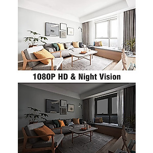 SHELIVE Security Camera Outdoor, Wireless Home Surveillance Camera System with Rechargeable Battery,1080P HD,Waterproof,Night Vision,Motion Detection,2-Way Audio,SD Storage