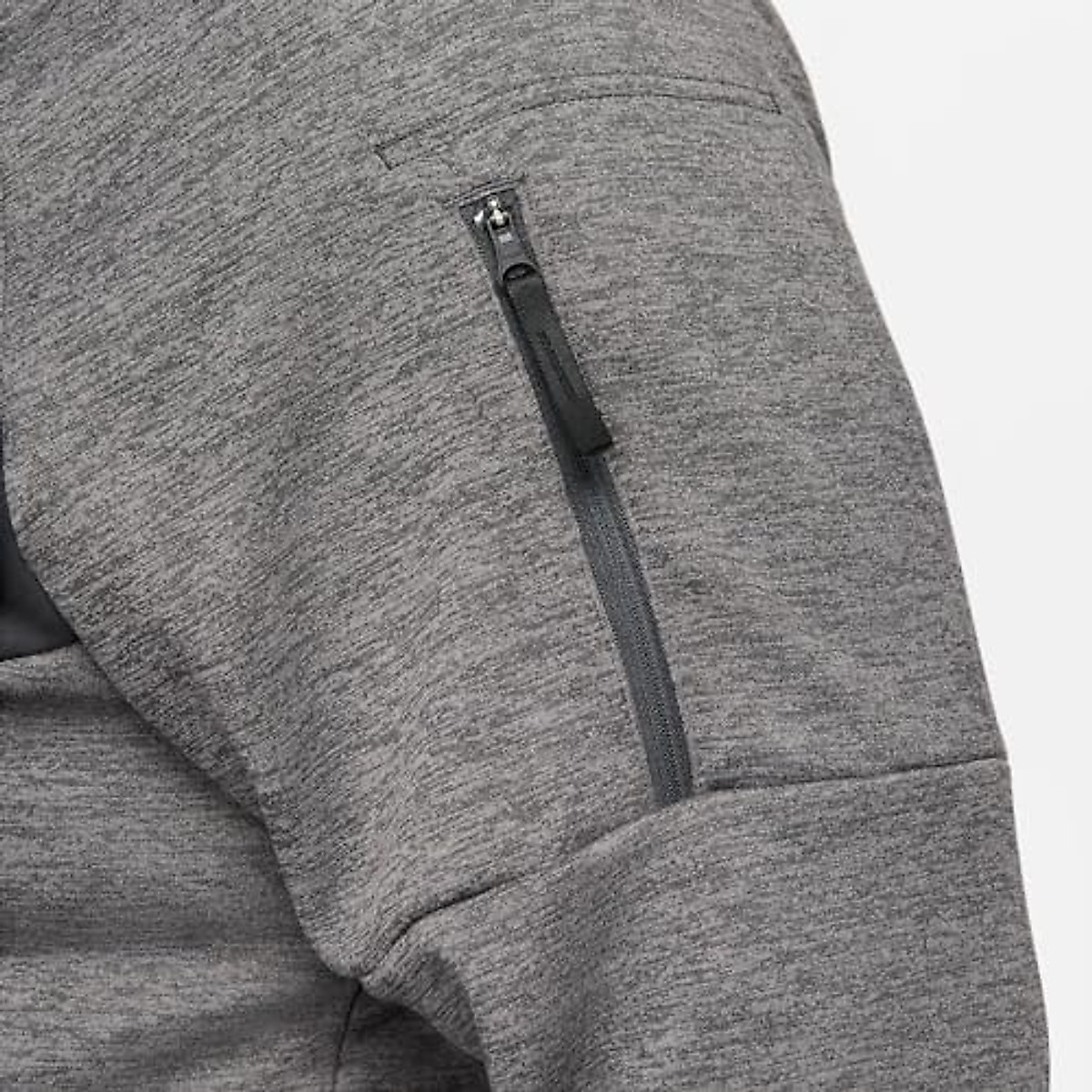 Nike Therma-FIT Men's Pullover Fitness Hoodie, (Small, Charcoal Heather/Dark Smoke)