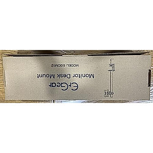 Ergear Monitor Mount for Most 13-32" Computer Screens up to 17.6lbs, Improved LCD LED Monitor Riser, Adjustable Height and Angle, Single Desk Mount Stand, Black, EGCM12