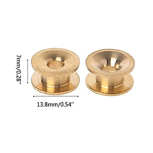 JIUDANI 6Pcs Universal Grass Trimmer Head Eyelets Sleeve Strimmer Cutter Parts Accessories Replacement Parts