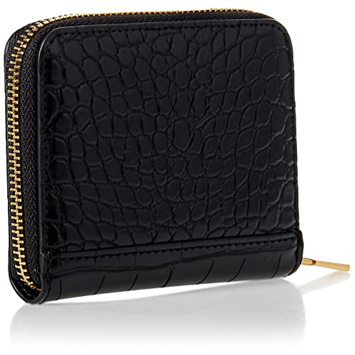 GUESS womens Laurel Small Zip Around Wallet, Black, one size US