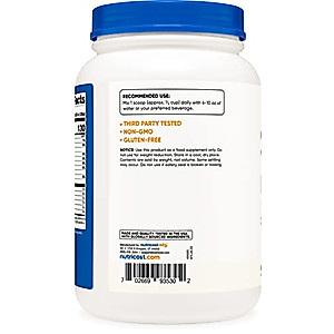 Nutricost Grass-Fed Whey Protein Isolate (Unflavored) 2LBS - Non-GMO, Gluten Free, Pure Protein