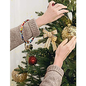 Heesch Bangle Key Ring Bracelet Keychain Key Ring Bracelet for Women, Acetate Circle Keyring for Wrist (Multi Color)