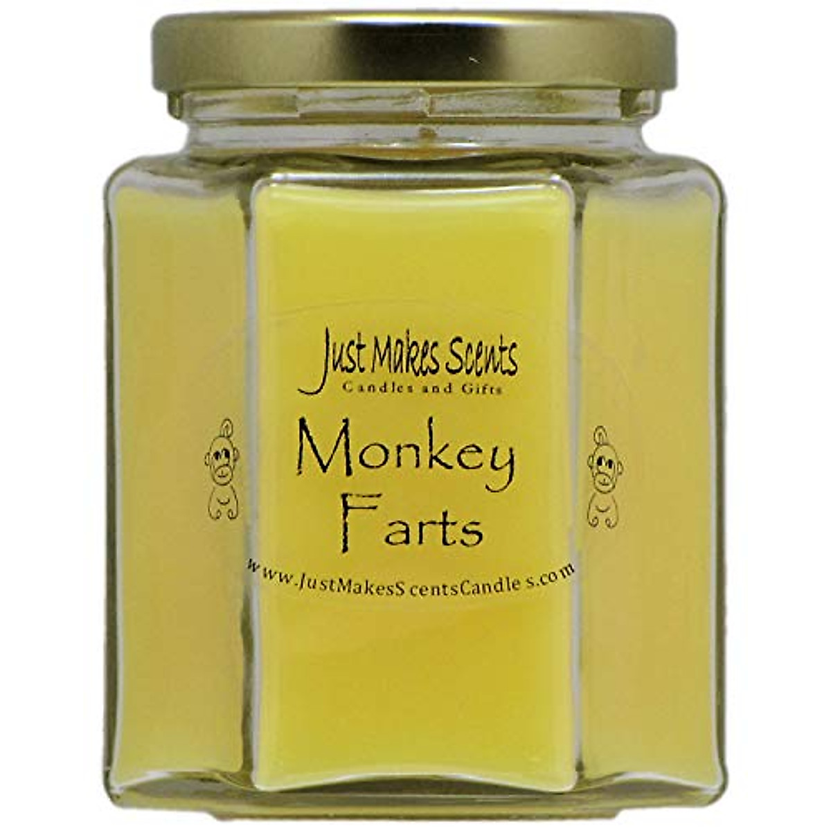 Monkey Farts Scented Blended Soy Candle by Just Makes Scents (8 oz)