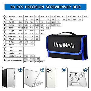 Computer Repair Tool Kit, Laptop Opening Tool, 135 IN 1 Professional PC Repair Tool, with 98 Magnetic Bit and 37 Practical Repair Tools, Compatible for MacBook, Tablet, iPhone, PS4, Xbox Controller