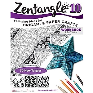 Zentangle (R) 10, Workbook Edition: Dimensional Tangle Projects (Design Originals) 30 New Tangles Featuring Ideas for Origami and Paper Crafts