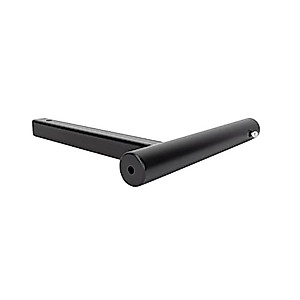 Camco Hitch Mount Flagpole Holder, Fits Standard 2-Inch Hitch Receivers, Durable and Rust Resistant (51611), Black