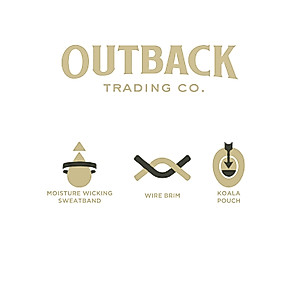 Outback Trading Durable Water-Resistant Western-Style Wide Brim Moonshine Canyonland Hat w/Moisture-Wicking Sweatband, Brown