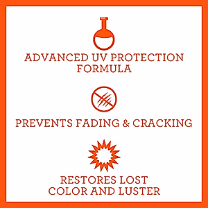 TriNova UV Protectant Spray - for Vinyl, Plastic, Rubber, Fiberglass, Leather & More - Prevents Fading & Cracking from UV Damage - Restores Color & Repels Dirt - Free of Residue (18 oz)