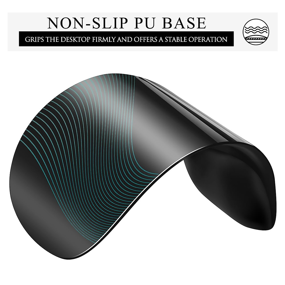 JIKIOU 2 Pack Ergonomic Mouse Pads with Comfortable and Cooling Gel Wrist Rest Support and Lycra Cloth, Non-Slip PU Base for Easy Typing Pain Relief, Durable and Washable for Easy Cleaning