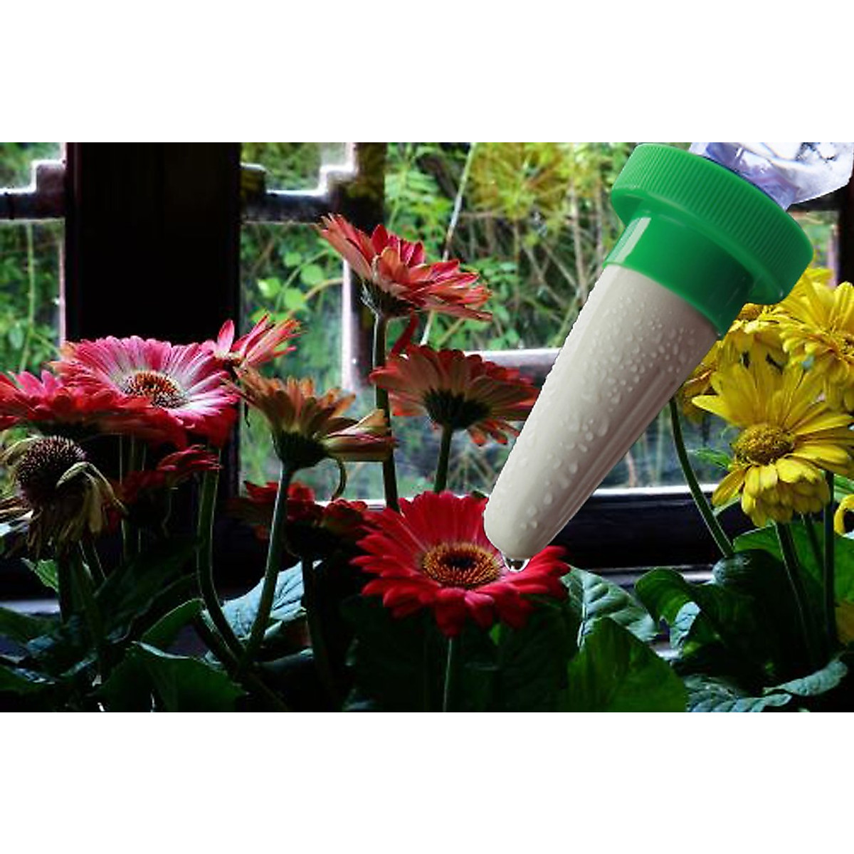 Greatstar Plant Waterer,Vacation Ceramic Self Watering Plant Spikes,Automatic Flower and Drip Irrigation Watering Stakes System for Indoor&Outdoor Use (12PCS)