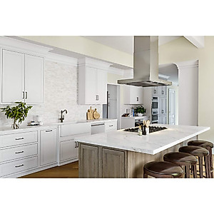 CAVALIERE 36" Inch Island Mounted Range Hood 442 CFM