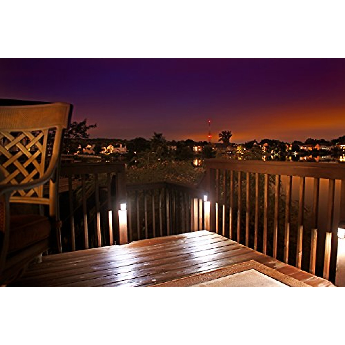 Xodus Innovations BL775D Battery Operated Motion Activated LED Deck and Stair Light, Outdoor or Indoor Use, Weather Resistant, Bronze-Single