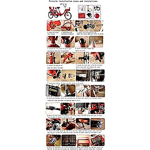 WEIMMIN Adult Tricycle Folding Tricycle for Seniors Comfortable seat 3 Wheel Bicycle with Shopping Basket Double Chain 20 Inch Shock Absorber Front Fork for Parents and Children Maximum Load 400Ib