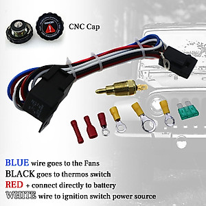 Rubivel 433 Radiator Replacement for 1966-1979 Ford F100 F150 F250 F350 Bronco 1967 1968 1969 1970 1971 1972 1973 1974 1975 1976 1977 1978, 4 Row All Aluminum Radiator+ Shroud Fan+Thermostat Relay