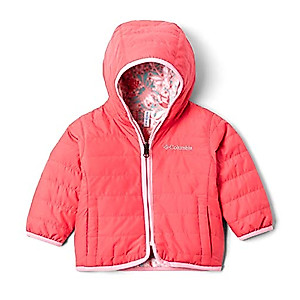 Columbia Toddler Girls Double Trouble Jacket, Bright Geranium/Pink Orchid, 2T