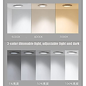 LKP Frameless Wall Mounted Vanity Mirror Led Backlit Bathroom Mirrors White Light/Warm Light/Neutral Light Dimmable Explosion Proof Modern Half Round 15x31inch