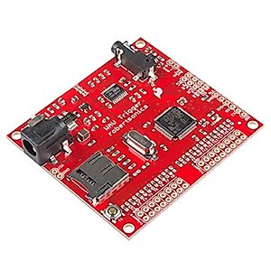 SparkFun WAV Trigger Play Uncompressed Audio Files 16-bit Files at 44.1kHz On-Board Mono Audio Amplifier Speaker Connector 14 Parallel Stereo Tracks Polyphonic MIDI Control 16 Trigger inputs Micro SD