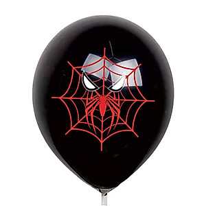 ERWYN23Pcs Miles Morales Spiderman Backdrop Happy Birthday Party Supplies Decoration Banner Photography Background Photo Studio Props Spiderman Balloons