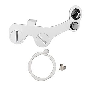 Toilet Bidet Attachment Sprayer Cold Water Clean 2 Nozzles for Family ABS Material