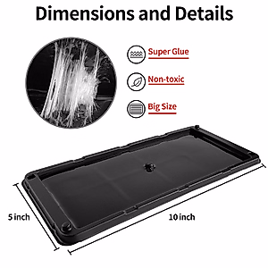 LULUCATCH Mouse Traps 2 Pack, Humane Mouse Trap, Live Catch Release with Super Glue Traps 6 Pack for Mice & Snakes, Larger, Heavier Sticky Traps with Non-Toxic Glue.